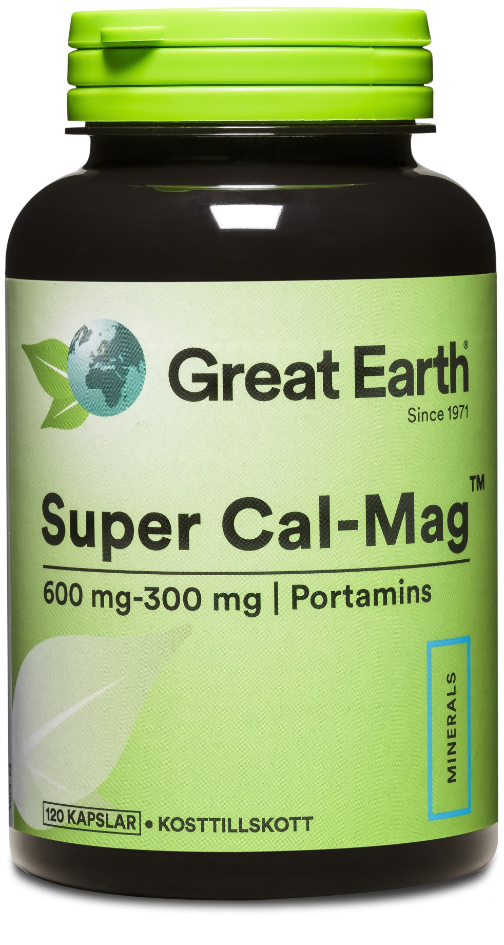 Köp Great Earth Super Cal-Mag 600-300 hos Svenskt Kosttillskott. Snabbt ...