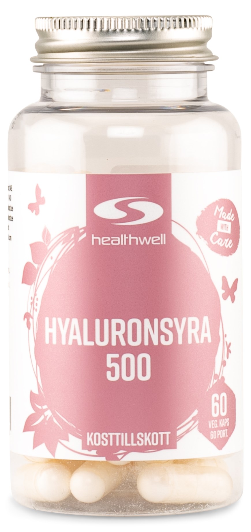 Healthwell Hyaluronsyra 500 | Svenskt Kosttillskott