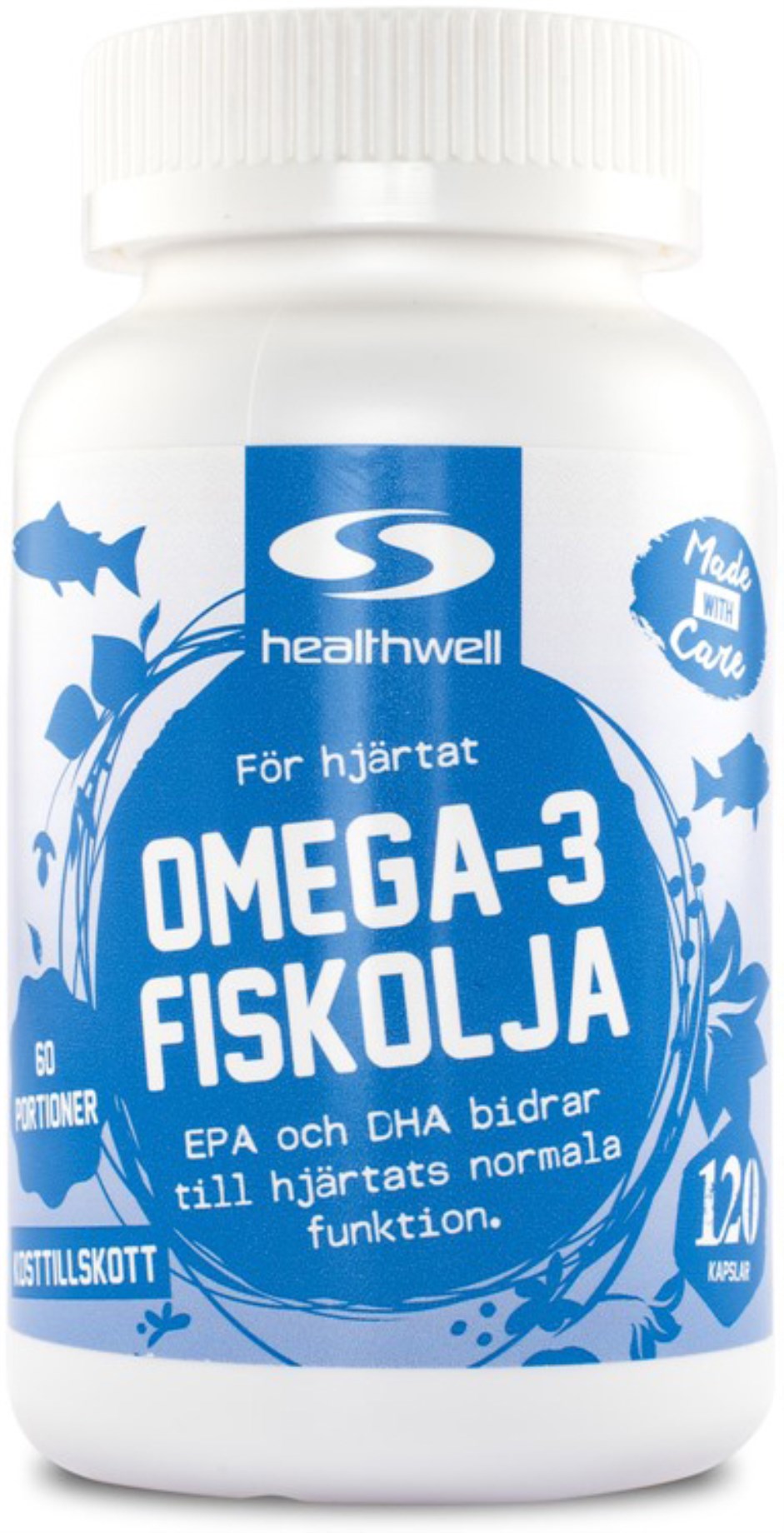 Köp Healthwell Omega-3 Fiskolja hos Svenskt Kosttillskott. Snabbt ...