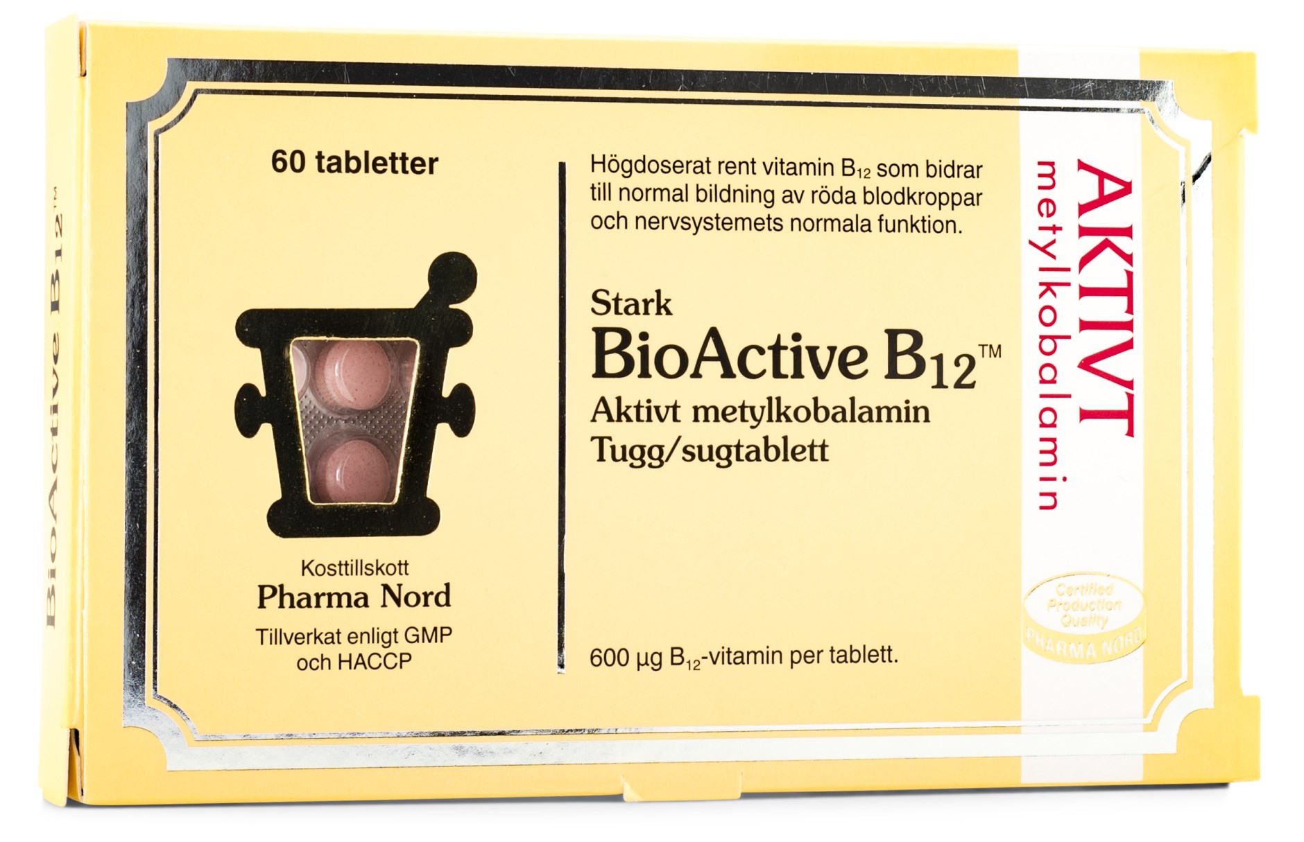 Pharma Nord BioActive B12 | 60 tabl | Svenskt Kosttillskott