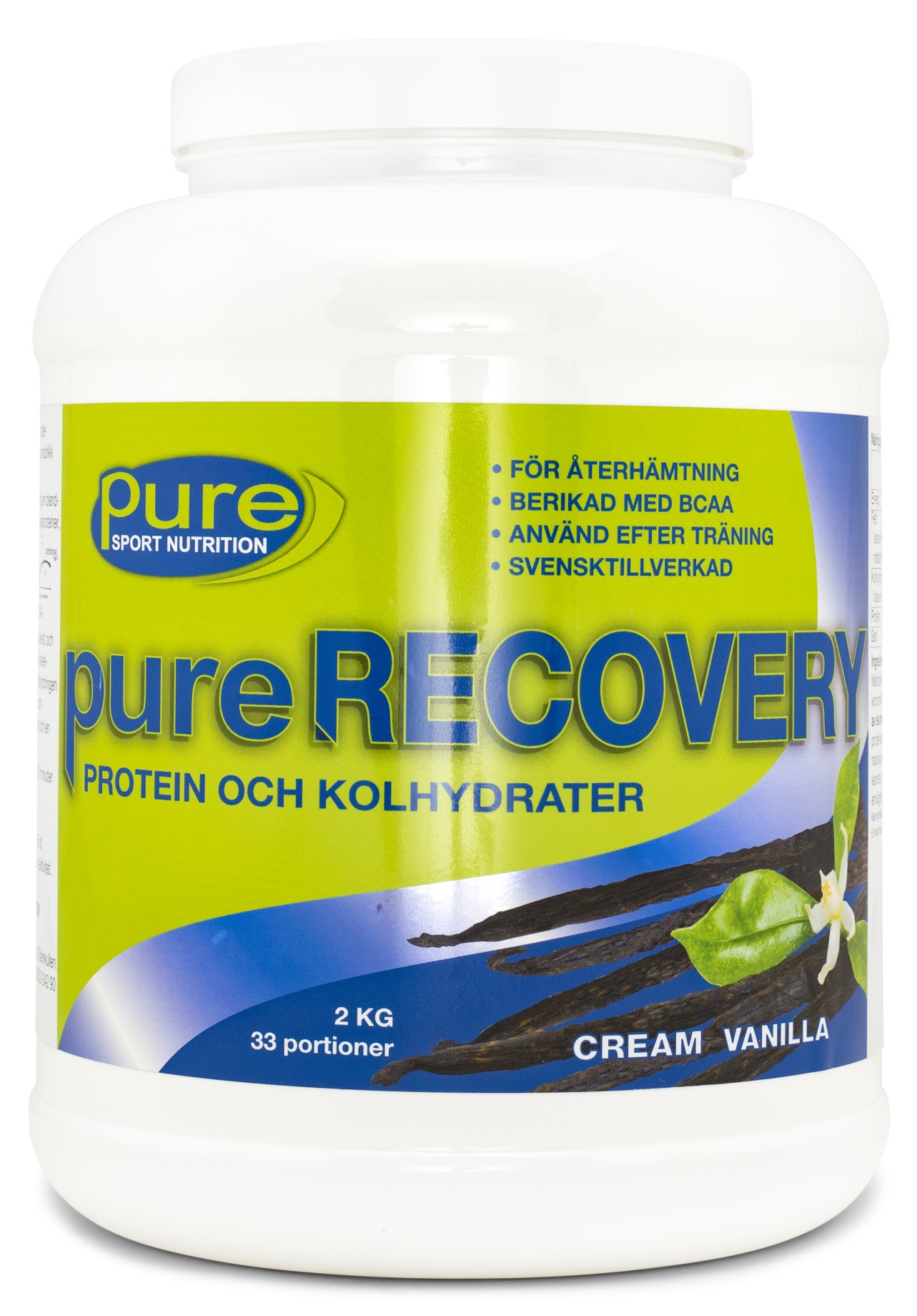 Pure Sport Nutrition Recovery | Svenskt Kosttillskott