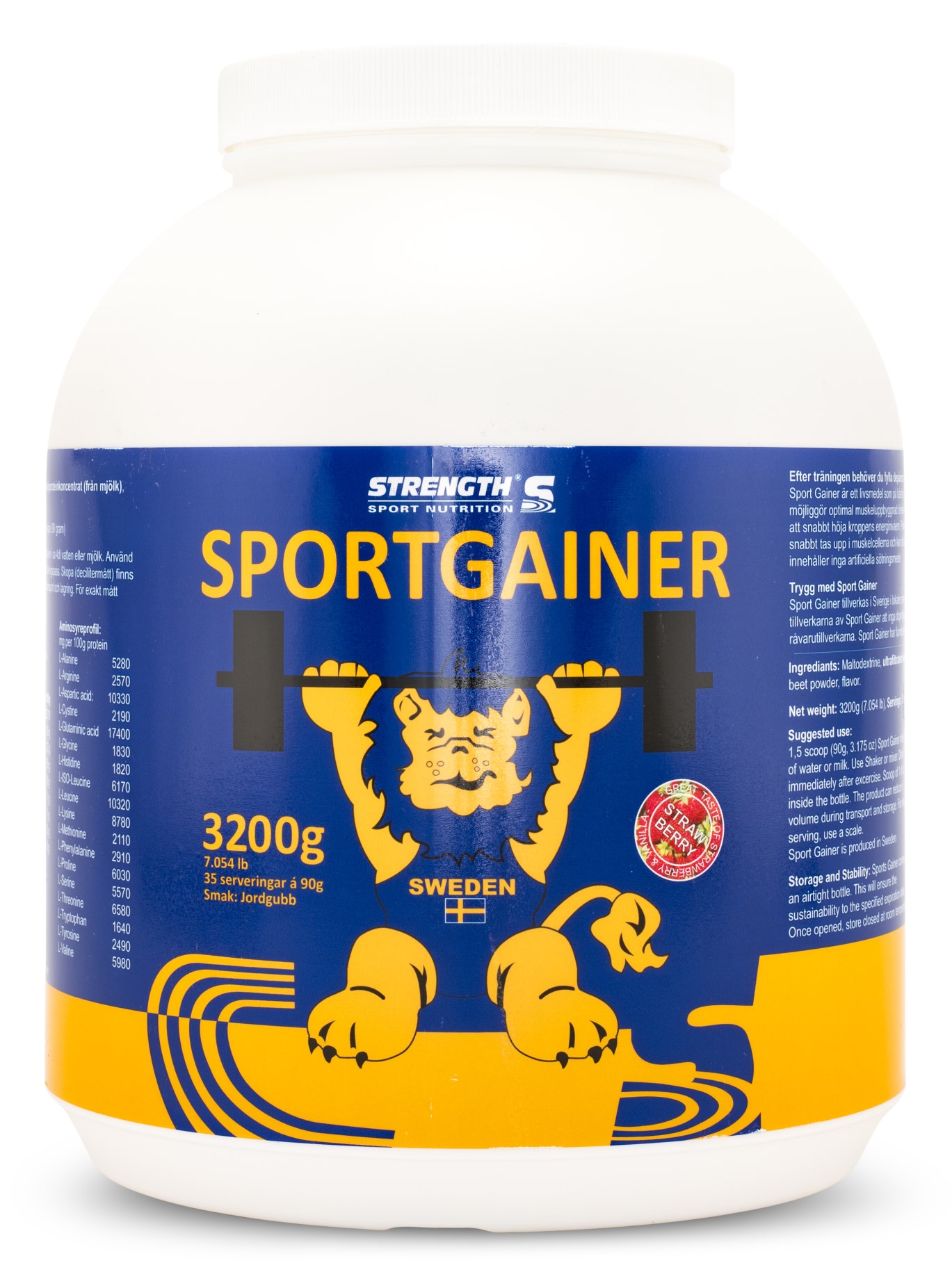 Köp Strength Sport Gainer hos Svenskt Kosttillskott. Snabbt & fraktfritt!